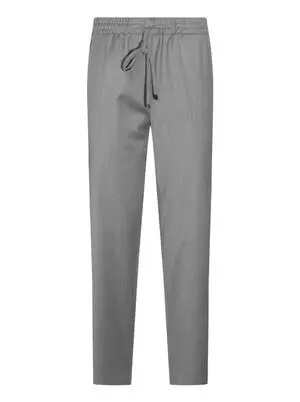 Antonelli Firenze Straight-leg Drawstring Trousers - Grey