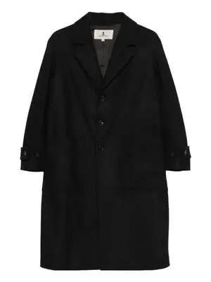 Barena Venezia Single-breasted Notched-lapels Coat - Black