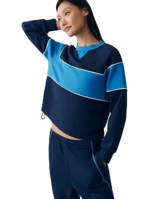 Bernardo Bernardo Cinched Sweatshirt Dark Blue