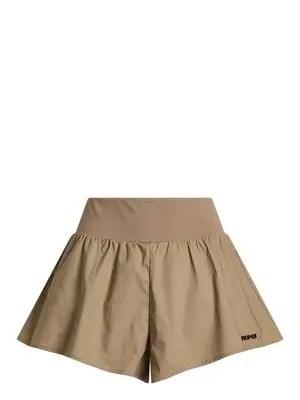 SKIMS Woven Cotton Shorts - Desert