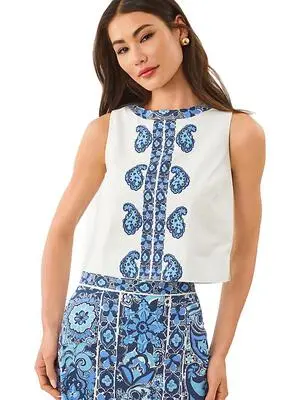 Lilly Pulitzer® Annaleese Sleeveless Top - Navy