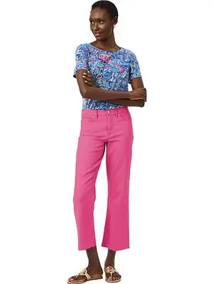 Lilly Pulitzer® Lindessa High Rise Crop Jean - Pink Aster