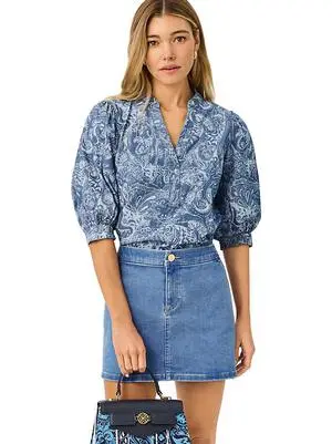 Lilly Pulitzer® Mialeigh Top - Indigo