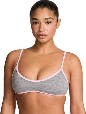 Pink Relay™ Micro Scoop Bra - Grey