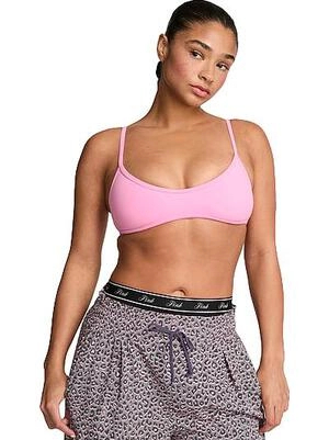 Pink Relay™ Micro Scoop Bra - Pink