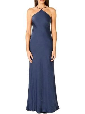 Victoria's Secret Nia Kelton Halter Dress - Blue