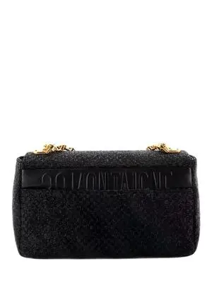 Dior Beaded Leather Cross Body Bag - Black