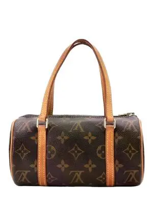 LOUIS VUITTON Papillon Handbag Monogram Canvas 19 Shoulder Bag - Brown