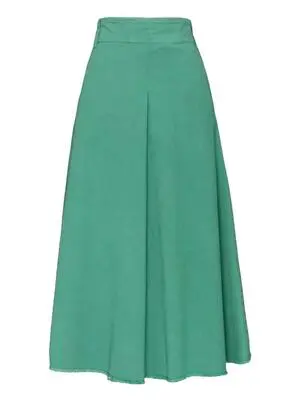 MERCI High-waisted Midi Skirt - Green