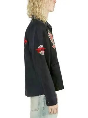 SAMUEL ZELIG Service Zip Shirt Jacket - Blue
