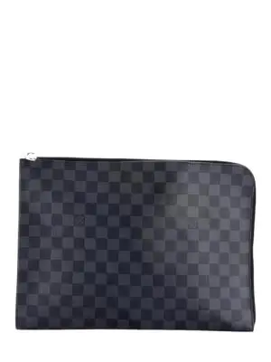 LOUIS VUITTON Louis Vuitton Damier Graphite Pochette Jour GM Clutch Bag