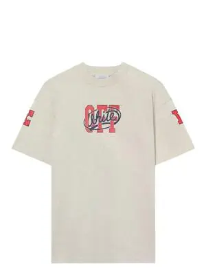 Off-White Off-White Off College Logo-Print T-Shirt Neutrals