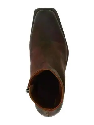Marsèll Tex Tex Burnished-effect Ankle Boots - Brown