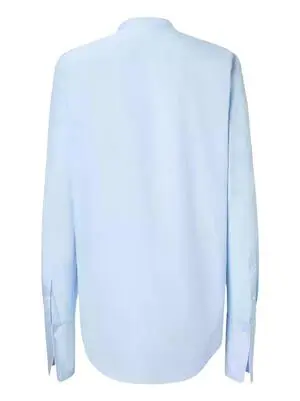 Fendi Light Blue Poplin Shirt Blue