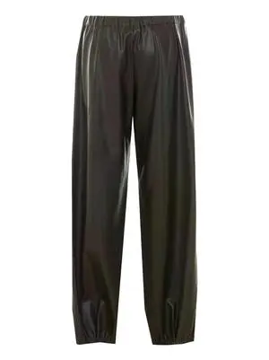 ANIYE BY Elasticated Faux-leather Track Pants - Brown