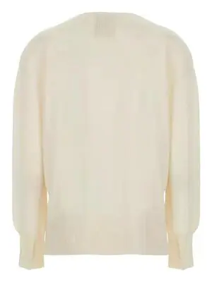 SEMICOUTURE Candy Ribbed-trim Sweater - Neutrals