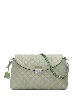 Mz Wallace Crosby Lock Quilted Shoulder Bag - Green