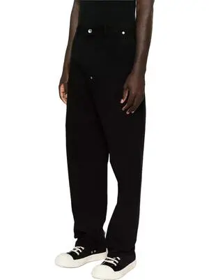 Rick Owens Straight-leg Cotton Denim Jeans - Black