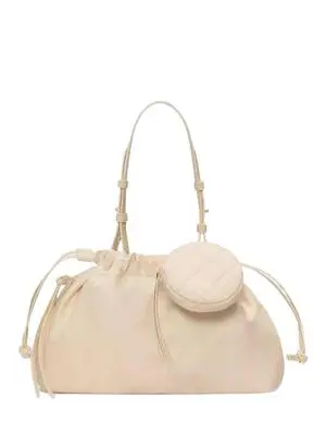 Mz Wallace Waverly Drawstring Bucket Bag - Neutrals