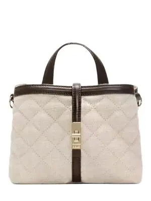 Mz Wallace Quilted Linen Tote Bag - Neutrals