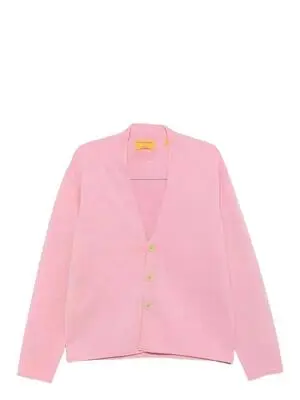Guest In Residence V-neck Button-up Cardigan - Pink