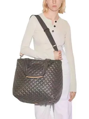 Mz Wallace Large Metro Deluxe Tote Bag - Grey