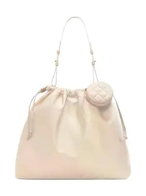 Mz Wallace Waverly Drawstring Shoulder Bag - Neutrals