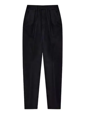 Eleventy Elasticated Waistband Pleated Trousers - Blue