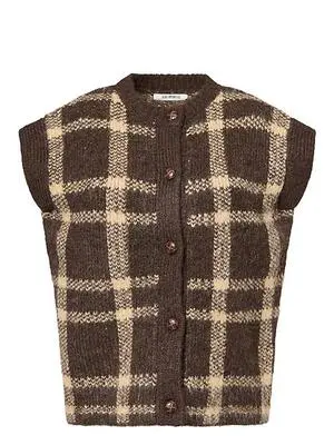4TH & RECKLESS Ashley Checked Knitted Vest - Multi