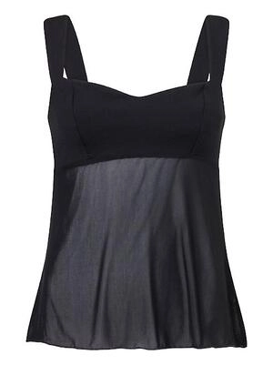 REFORMATION Nova Sweetheart Knit Top - Black
