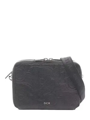 Dior Gravity Leather Pouch Cross Body Bag - Black