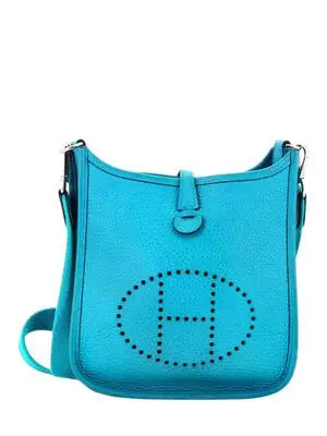 Hermès Hermès Evelyne Bag Gen III Clemence TPM Crossbody Bag Blue