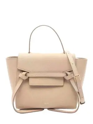 Celine Nano Grained Calfskin Belt Bag Satchel - Neutrals