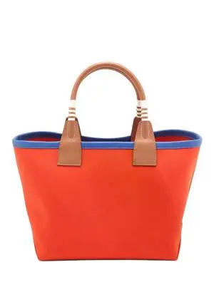 Hermès Toile Steeple 25 Handbag - Orange