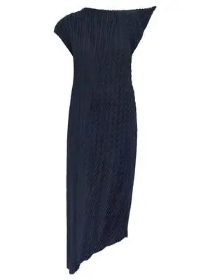 ISSEY MIYAKE Issey Miyake Asymmetric Pleated Midi Dress