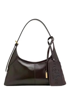 Marc Jacobs Marc Jacobs Crinkle Leather Shoulder Bag Brown
