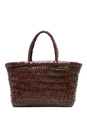 Dragon Diffusion Mini Flat Gora Bruciato Bag - Brown