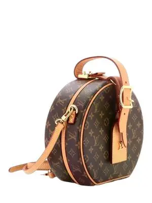 LOUIS VUITTON Petite Boite Chapeau Monogram Canvas Crossbody Bag - Brown