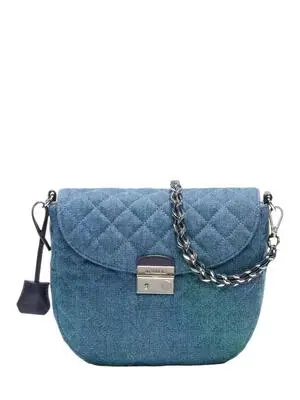 Mz Wallace Crosby Lock Saddle Bag - Blue