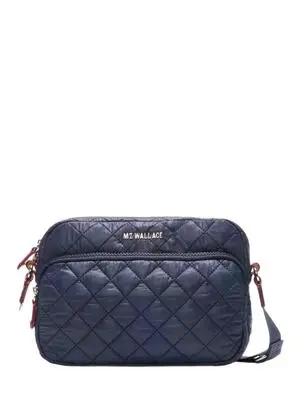 Mz Wallace Metro Quilted Cross Body Bag - Blue