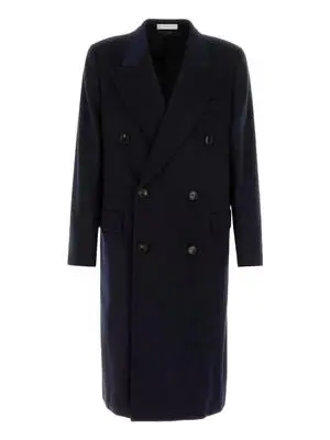 UMIT BENAN Double-breasted Cashmere Coat - Blue