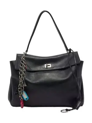 Balenciaga Medium Rodeo Twist-lock Tote Bag - Black