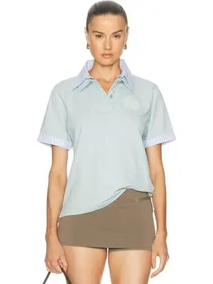 Acne Studios Efilip Polo T-shirt - Light Blue