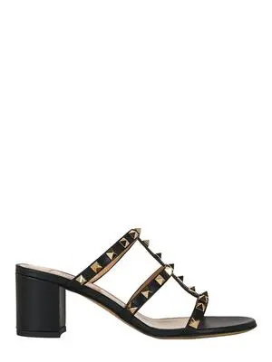Valentino Garavani Rockstud Mule Sandal - Nero