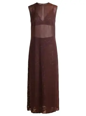 TOHEN Anouk Three Piece Midi Dress Set - Brown