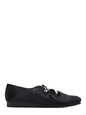 NAGUISA Cleta Calf Open-toe Lace-up Shoes - Black