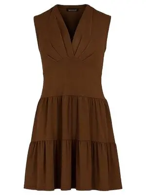 CONQUISTA Conquista Cotton-Elastane Jersey Sleeveless Dress