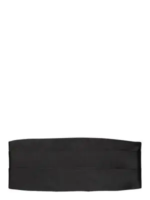 Michael Kors Silk-wool Satin Cummerbund - Black
