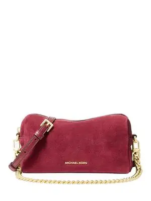 Michael Kors Bryant Small Suede Convertible Crossbody Bag - Red
