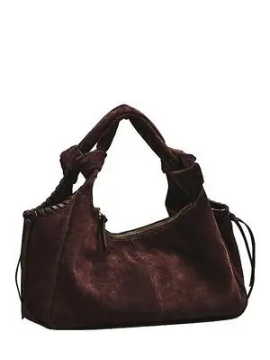 Dolce Vita Suede Satchel - Chocolate